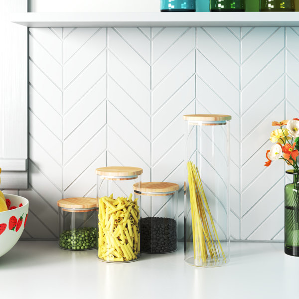 Home & Living Small Glass Storage Jar Kitchen Decor Glass Jar Farmhouse ...