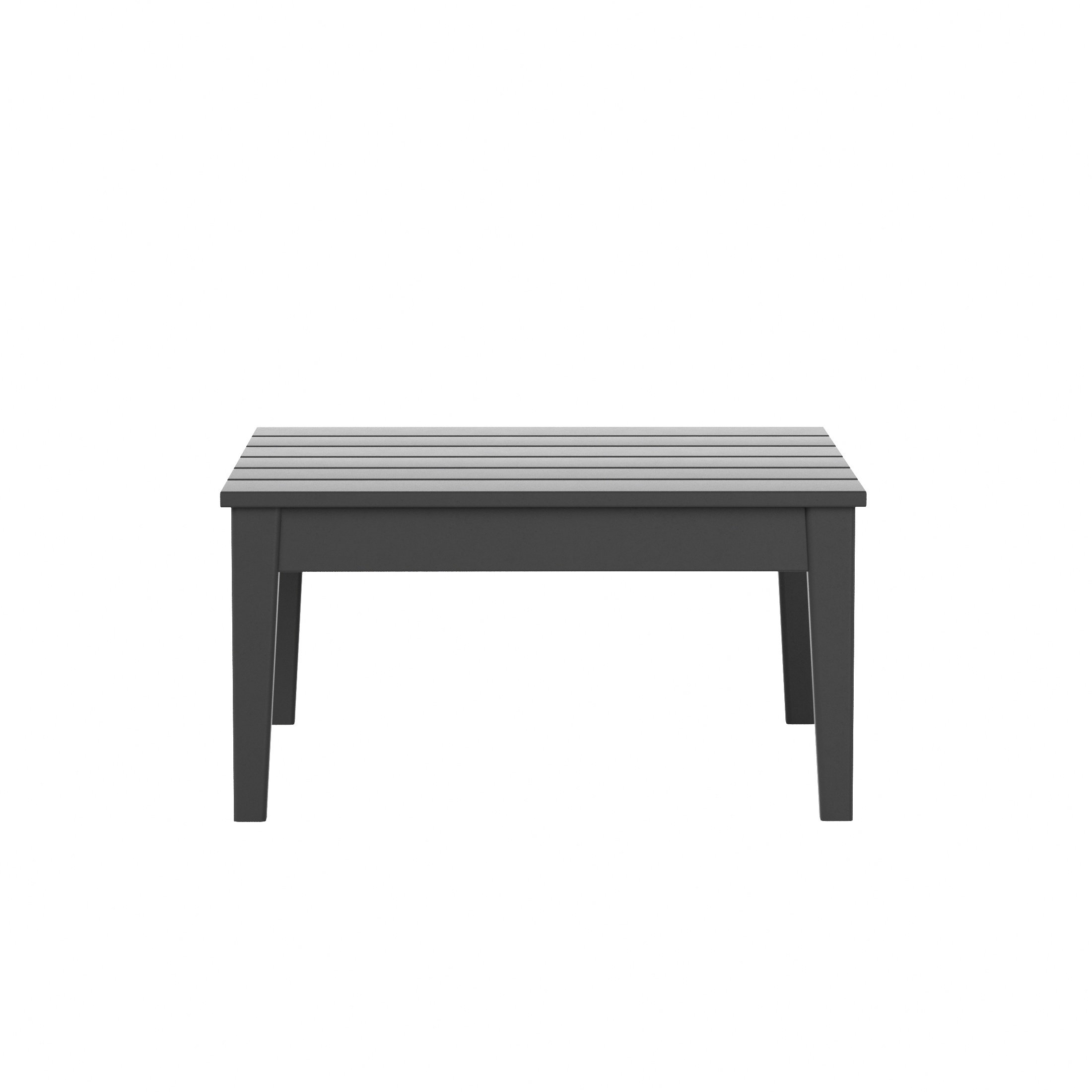 Winston Porter Ietta Outdoor Square HDPE Coffee Table | Wayfair