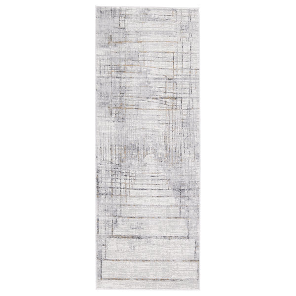 17 Stories Abstract Gray Area Rug & Reviews | Wayfair