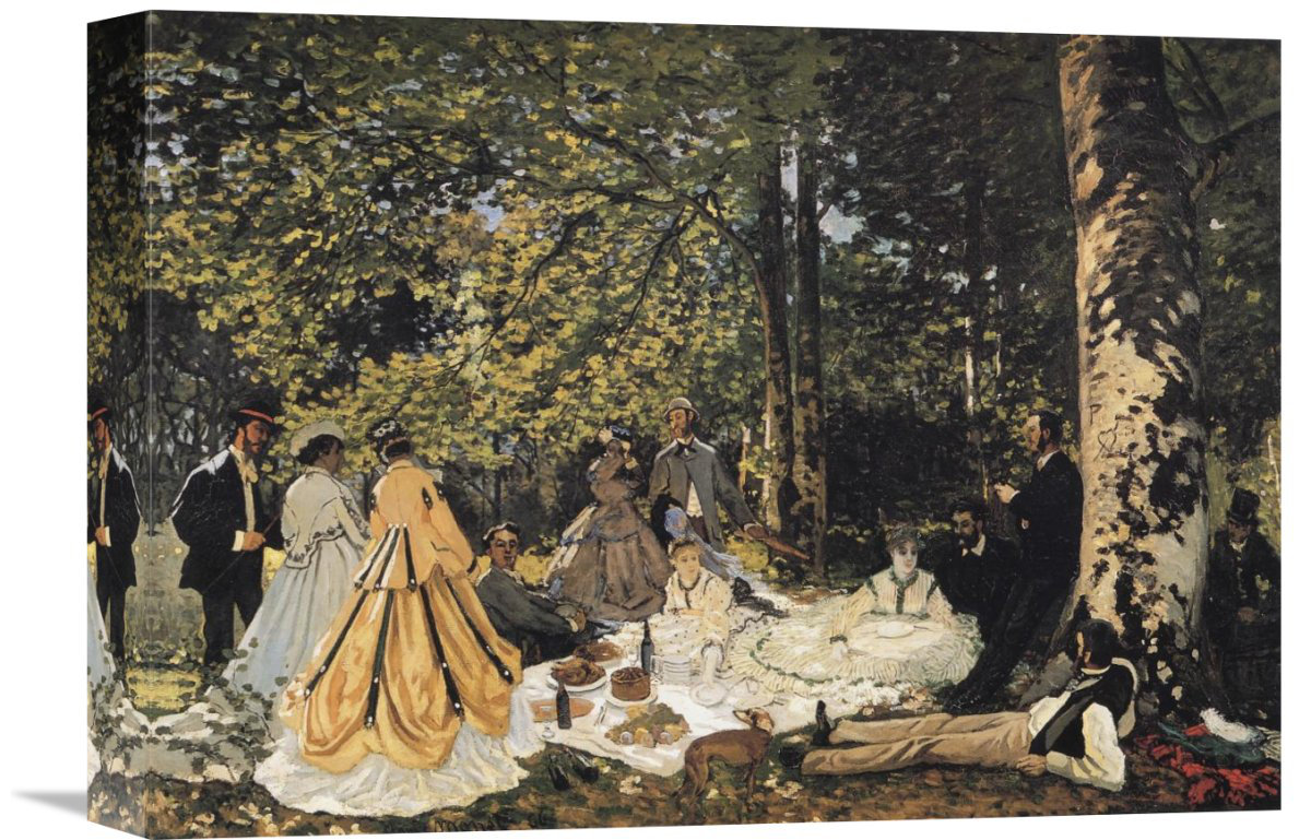 Vault W Artwork Study For The Picnic Lunch 1865 On Canvas by Claude ...