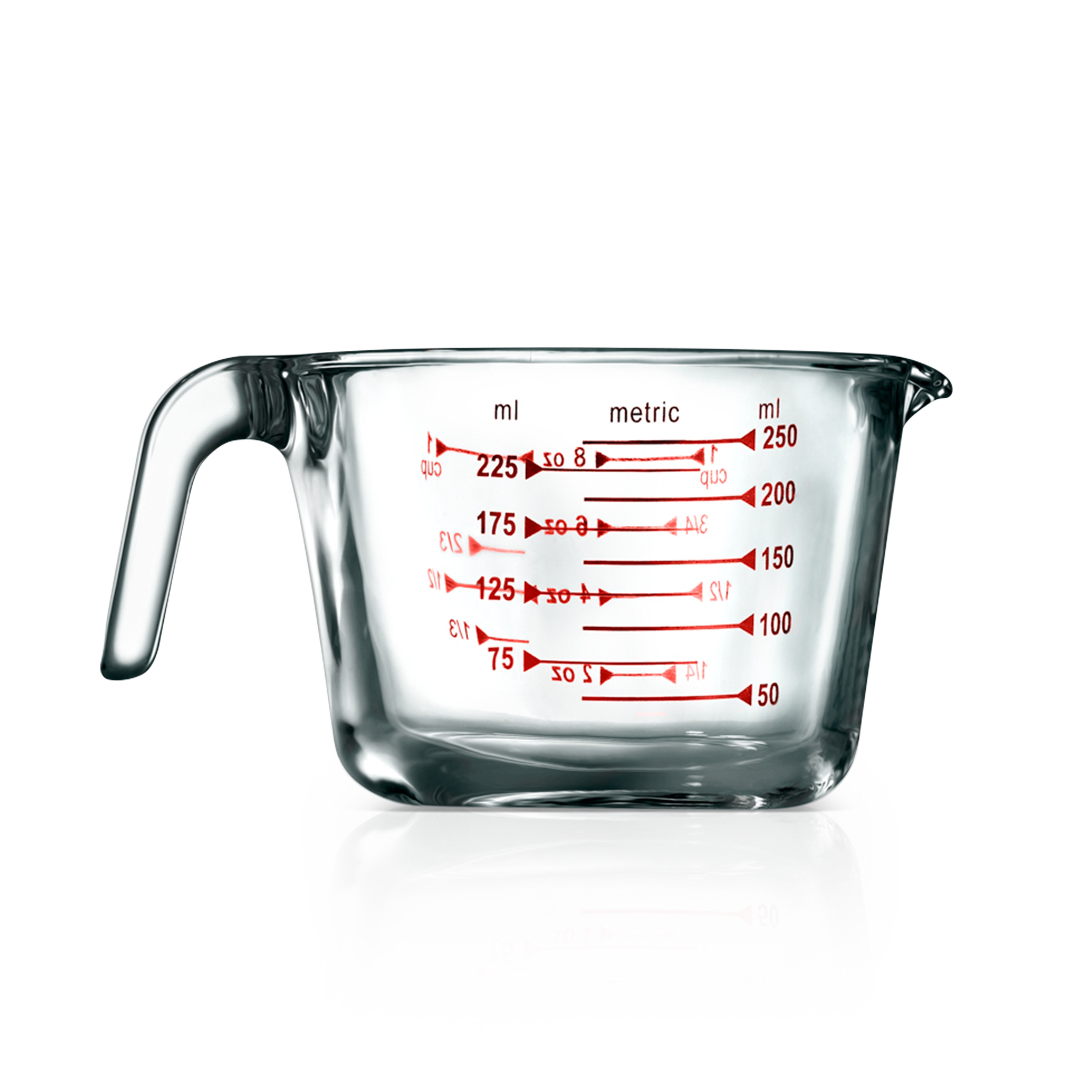 NutriChef 250 Ml. High Borosilicate Glass Measuring Cup With Customized ...