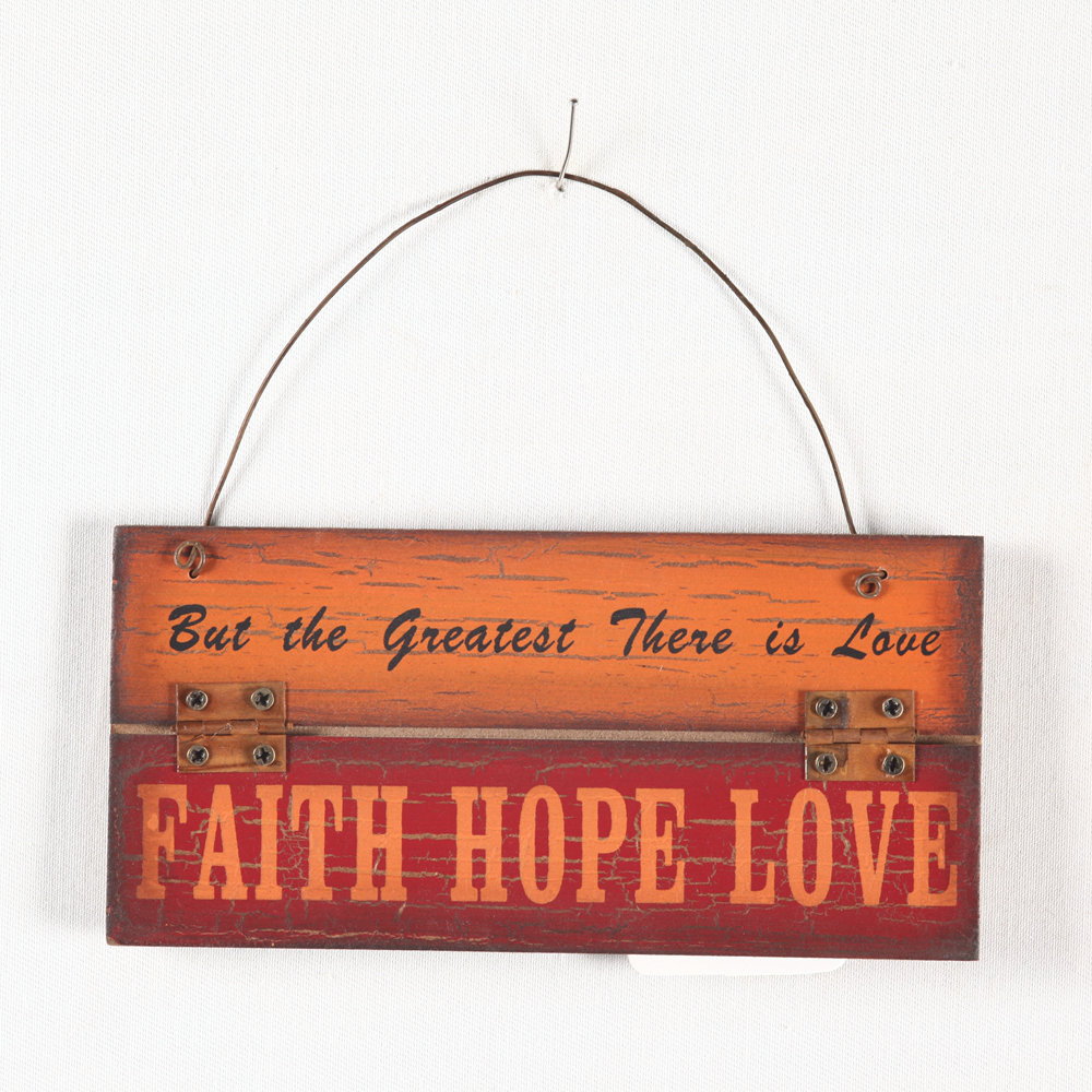 AttractionDesignHome "Faith Hope Love" Wood Wall Décor & Reviews | Wayfair