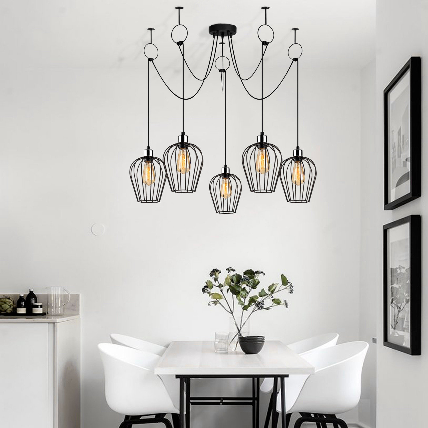 17 Stories 5 - Light Cluster Geometric Pendant | Wayfair