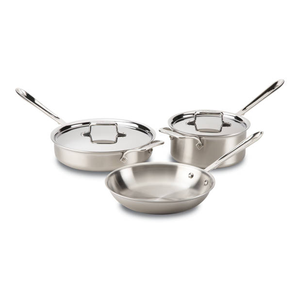 All-Clad D3™ Stainless 10 Piece Stainless Steel Cookware Set & Reviews ...