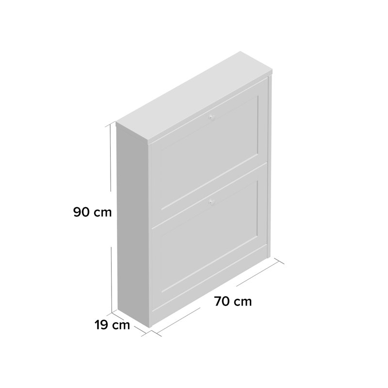 Zipcode Design™ 8 Pair Flip Down Shoe Storage & Reviews | Wayfair