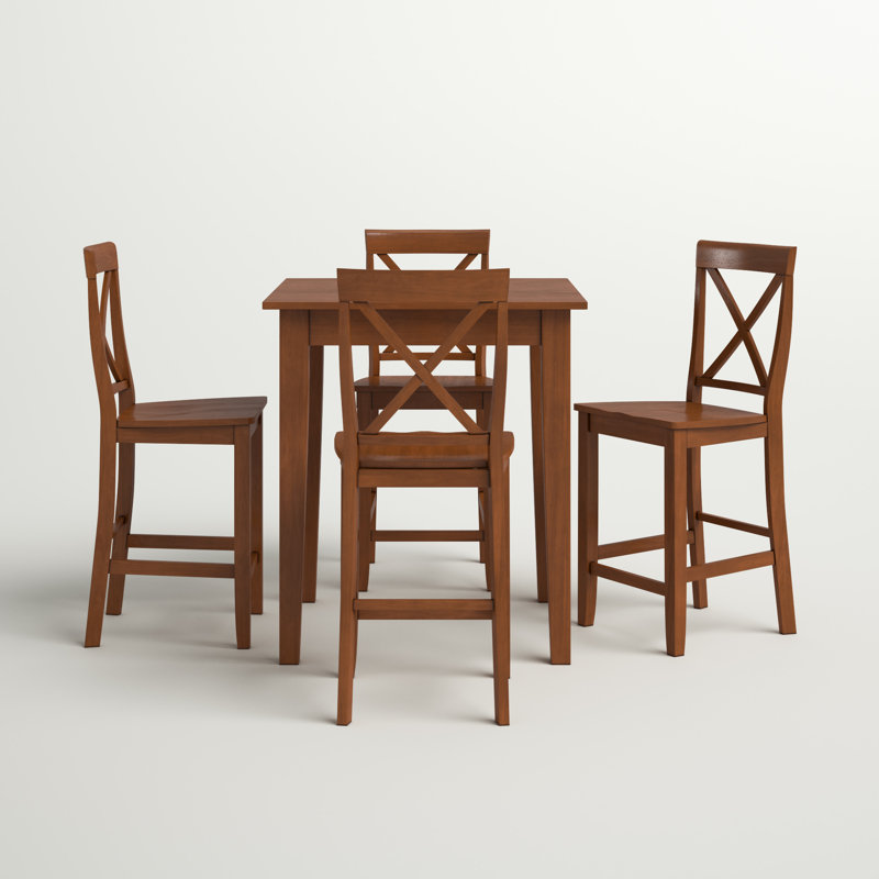 Three Posts™ Diamondback 4 - Person Counter Height Dining Set & Reviews ...