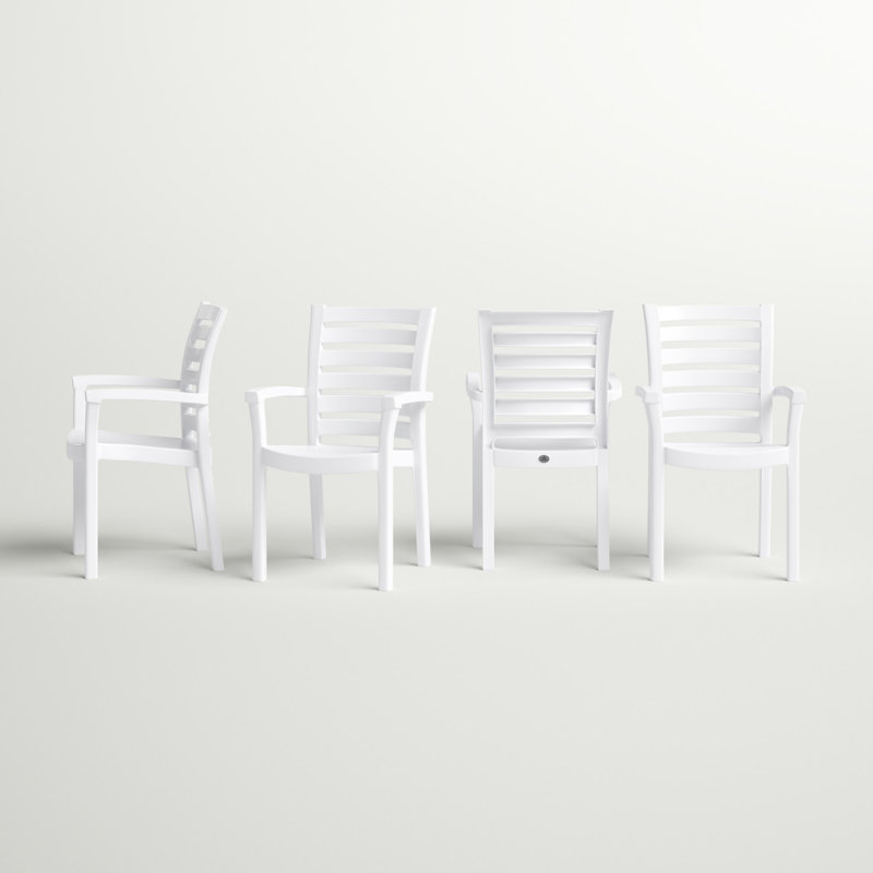Sol 72 Outdoor™ Isabell Stacking Patio Dining Armchair & Reviews | Wayfair