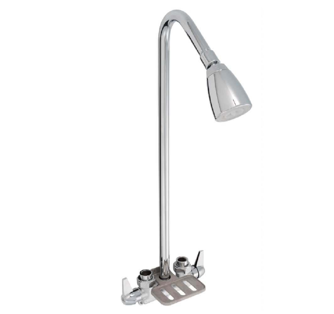 Proflo 1.8 Gpm Two Lever Handle Single Function Utility Shower Faucet ...