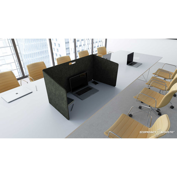 EcoPrivacy Acoustic Hinge Fabric 1 Panel Desk Partition | Wayfair