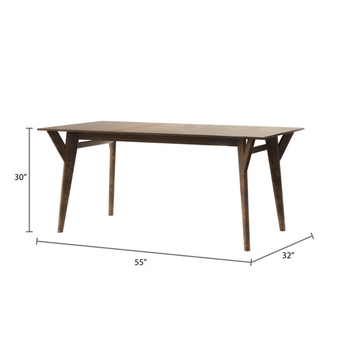 Mercury Row® Michael Extendable Pine Solid Wood Dining Table & Reviews ...