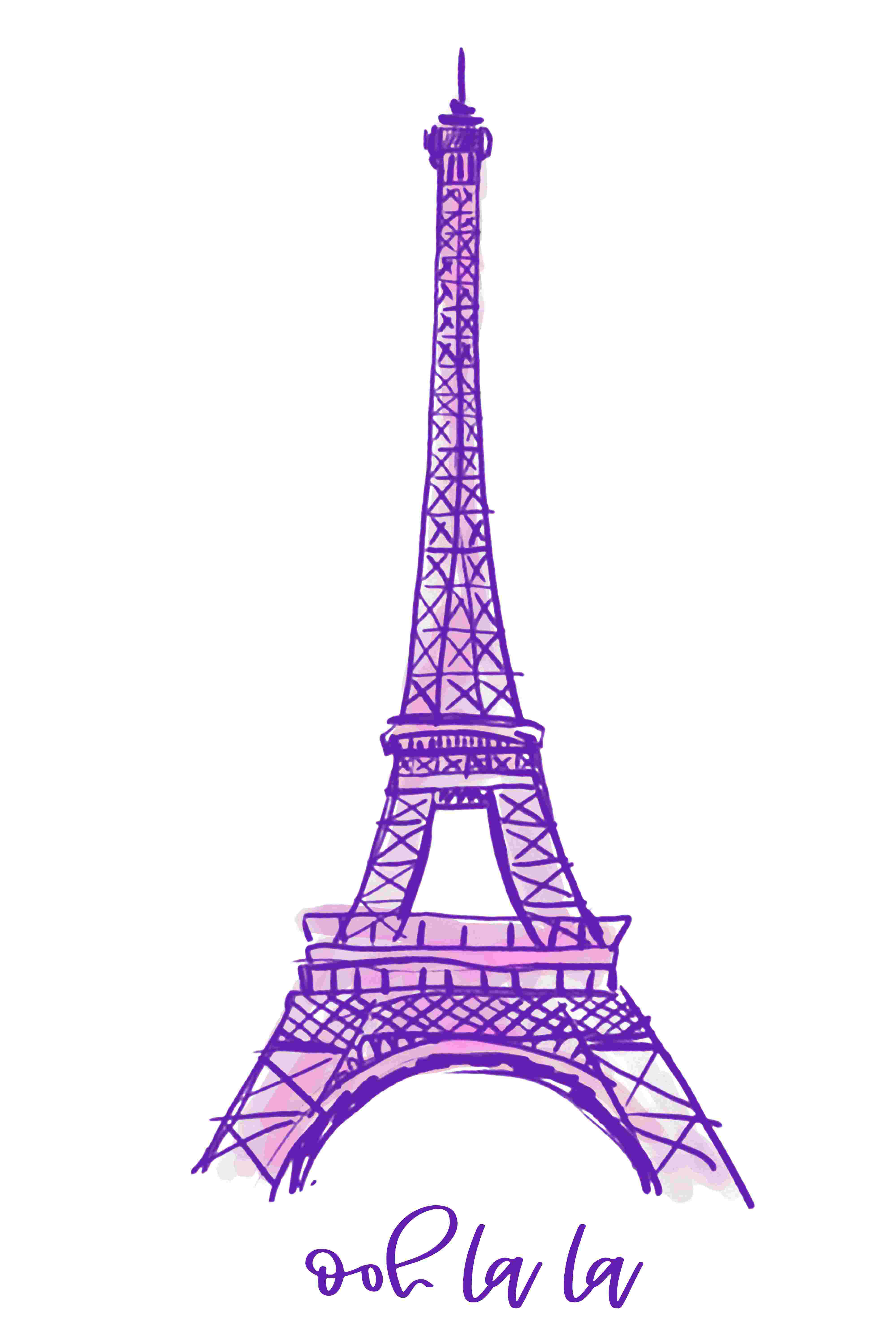 Ophelia & Co. Purple Paris Ooh Lala - Wrapped Canvas Print | Wayfair