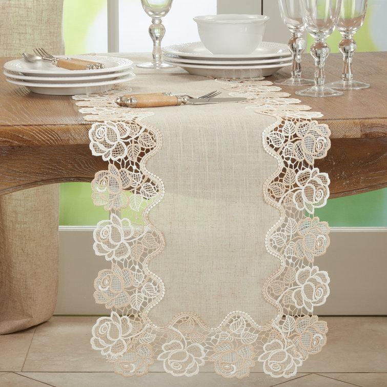Saro Rectangular Table Runner & Reviews | Wayfair