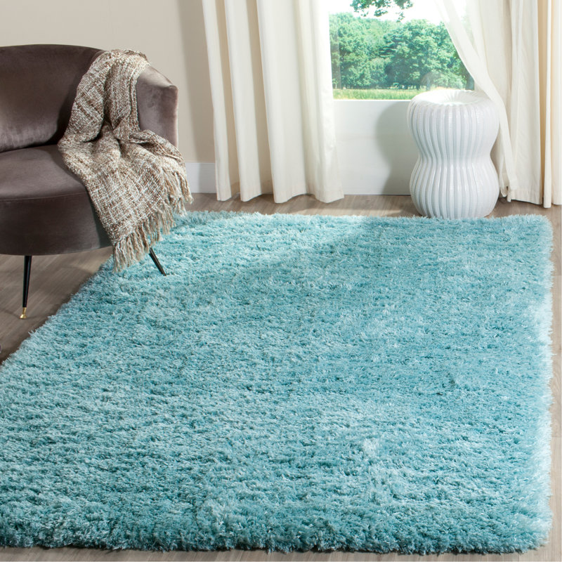Willa Arlo Interiors Hermina Performance Light Turquoise Rug & Reviews ...
