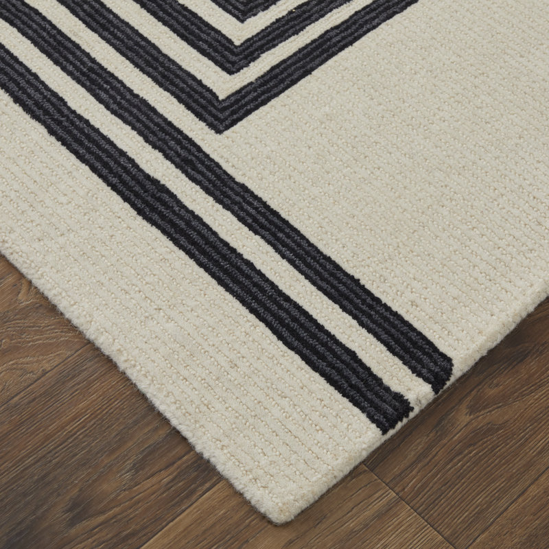 Raku Handmade Ivory/Black Rug | AllModern
