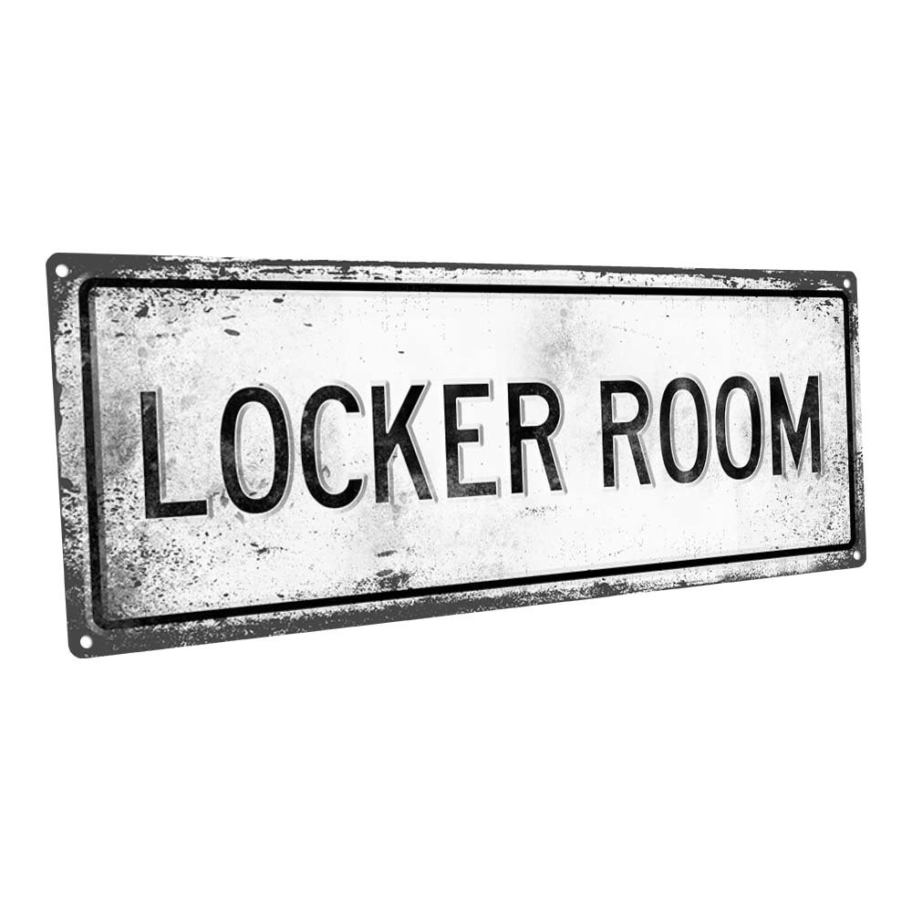 Trinx Evie-Jai Ultimate Outdoor Retro Locker Room Metal Sign | Wayfair