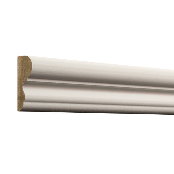 PCI Enterprises PVC Chair Rail 2 5/8"H x 96"W x 3/4"D Chair Rail ...