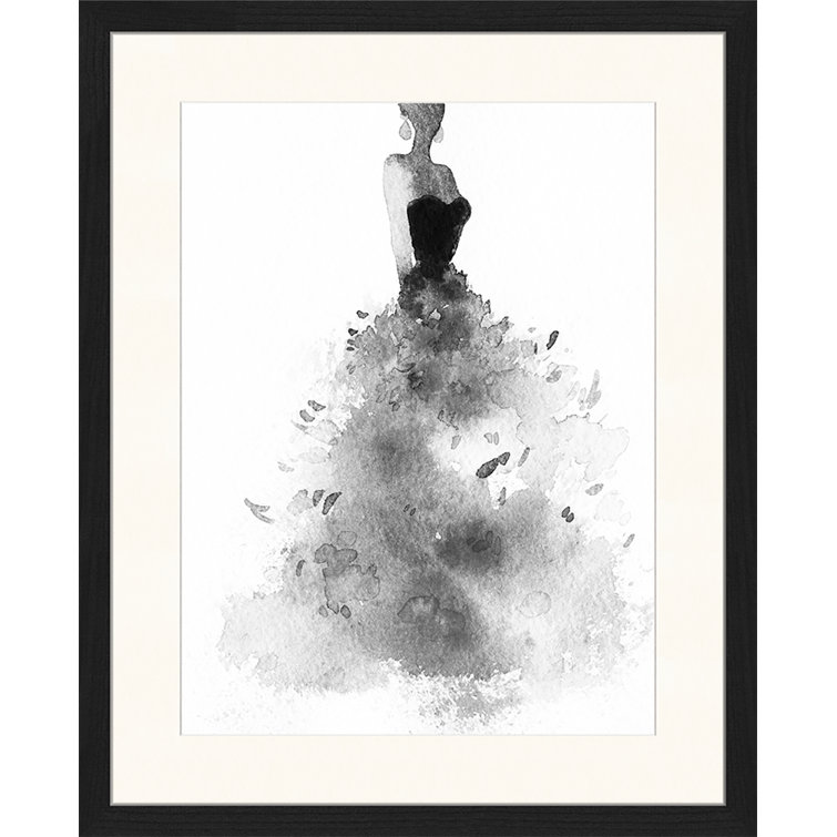 Brayden Studio Fashion Girl - Single Picture Frame Drawing | Wayfair.co.uk