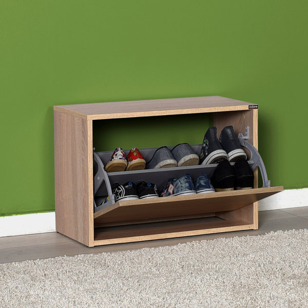 Bless international 6 Pairs Manufactured Wood Shoe Storage Cabinet ...