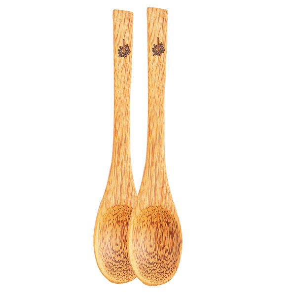 Nicola Spring Natural Coconut Spoons - 16.5Cm - Pack Of 2 | Wayfair.co.uk