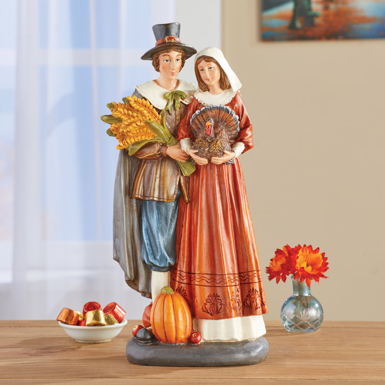 The Holiday Aisle® Delarion Pilgrim Tabletop Figurine | Wayfair