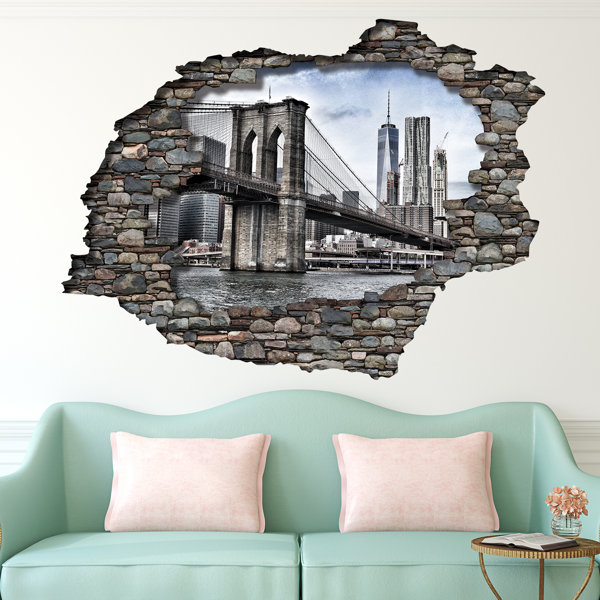 Brooklyn Bridge Sticker | Wayfair.co.uk