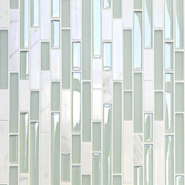 Mosaic Kitchen Linear Wall Tile | Wayfair