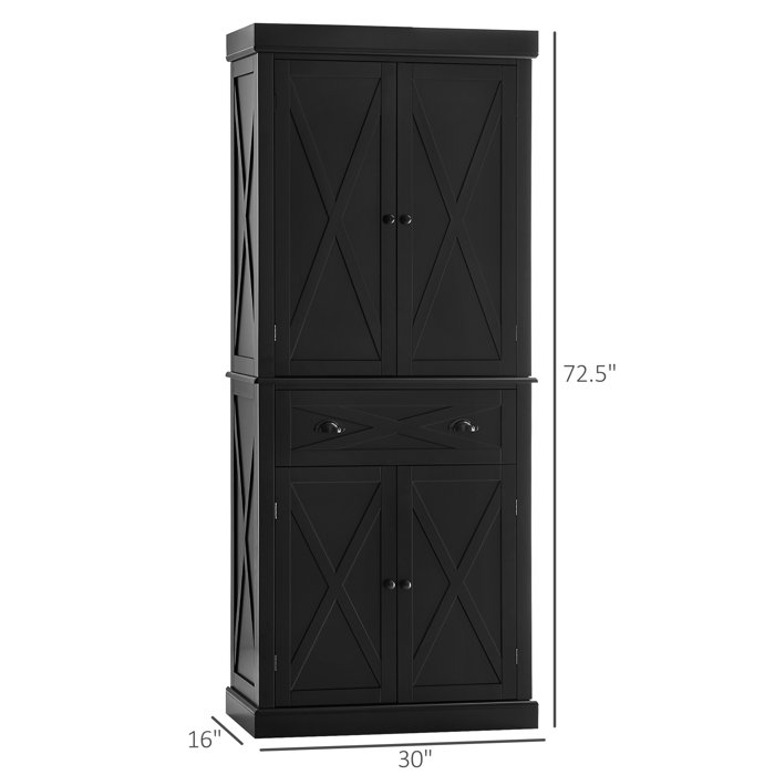 HomCom 73" Kitchen Pantry | Wayfair