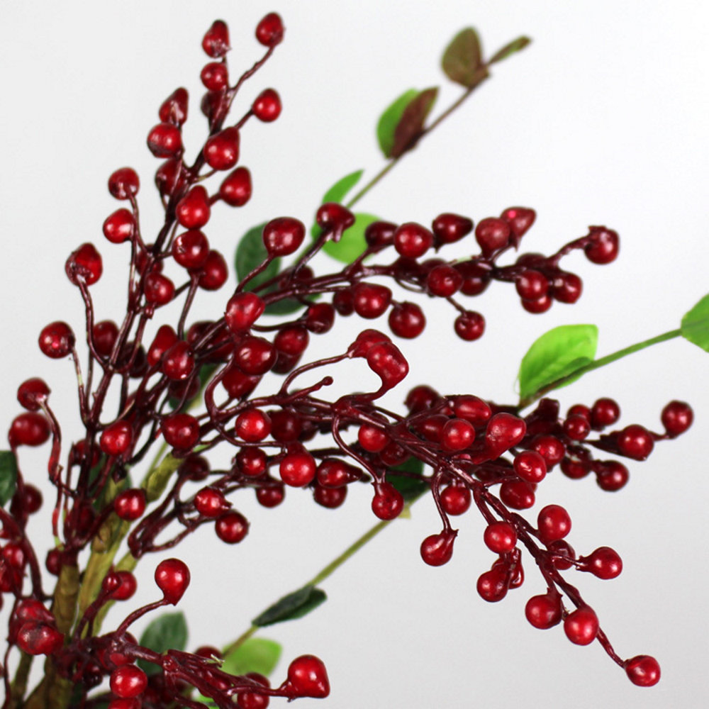 The Holiday Aisle® 20'' Faux Berry Plant & Reviews | Wayfair