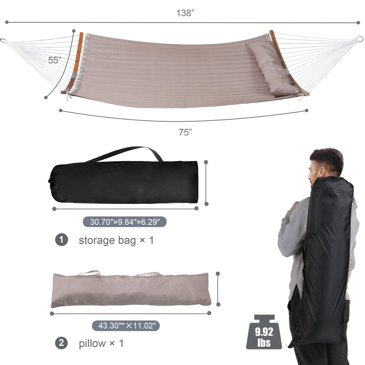 Freeport Park® Croyle Double Classic Hammock & Reviews | Wayfair