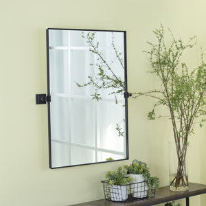 Red Barrel Studio® Rectangle Metal Wall Mirror & Reviews | Wayfair
