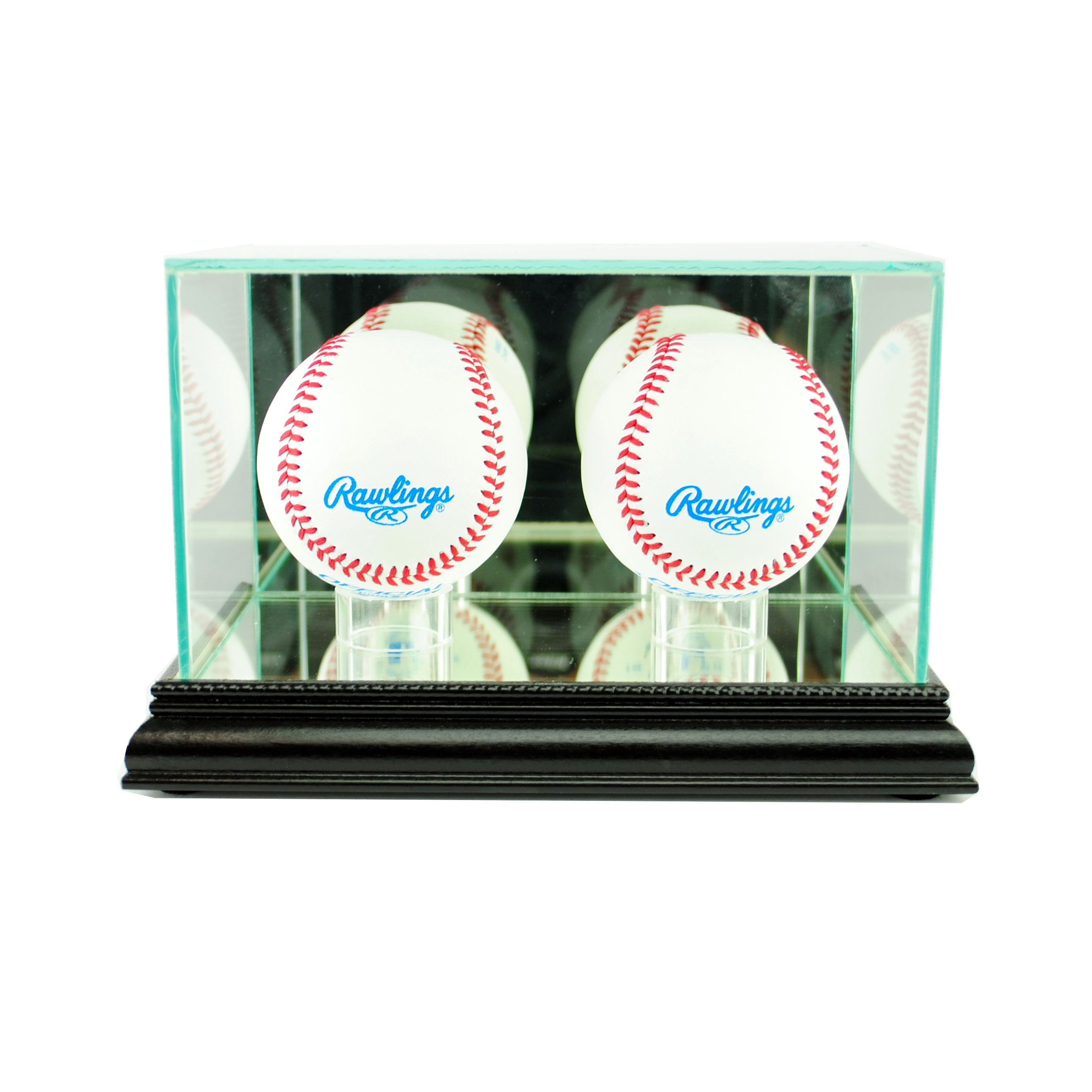 Perfect Cases And Frames 7'' x 5'' Glass Baseball Ball Display Case ...