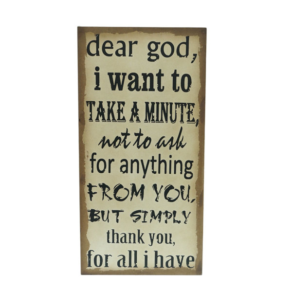 Winston Porter "Dear God..." Wall Décor & Reviews | Wayfair