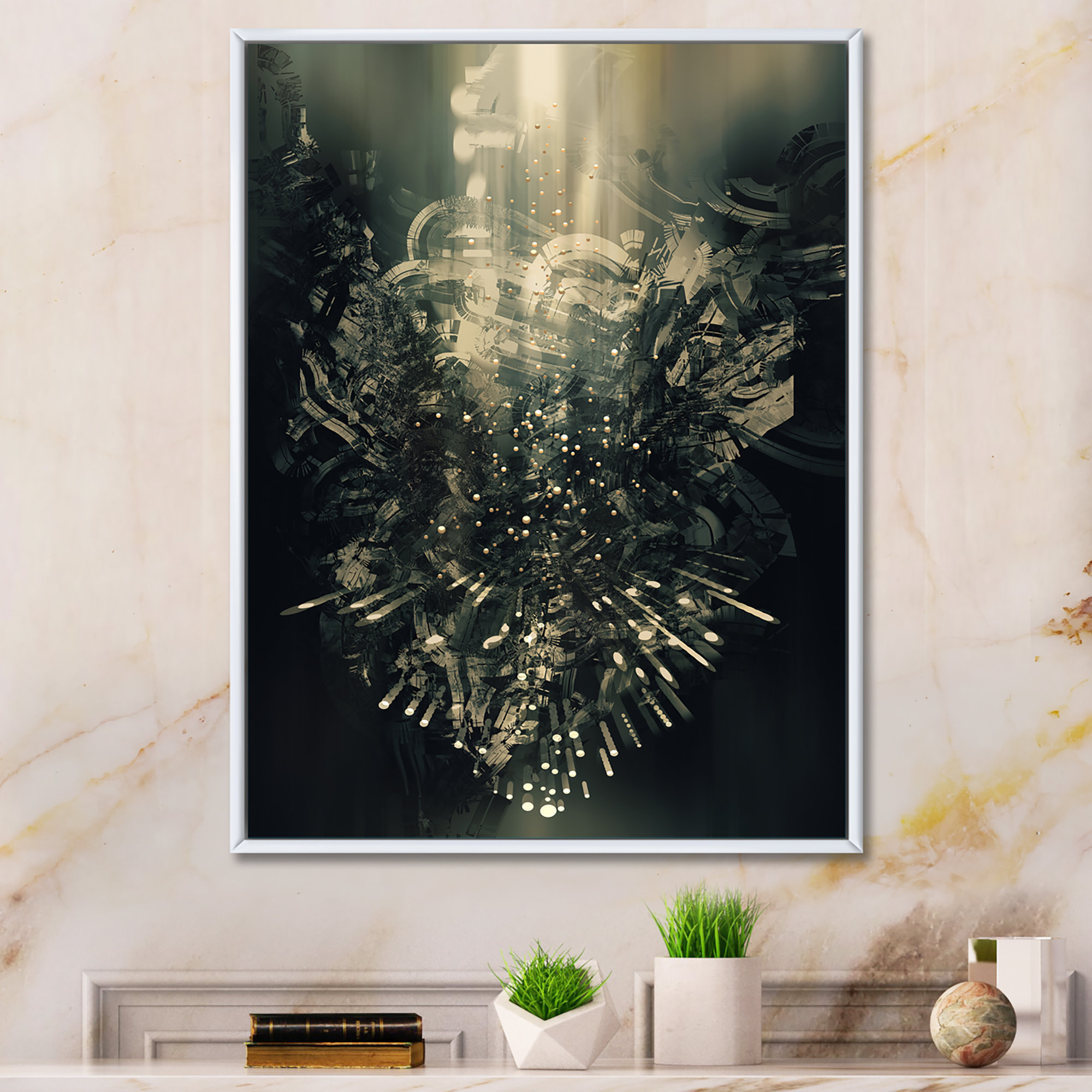 Wrought Studio Dark Abstract Science Fiction Dark Abstract Science ...