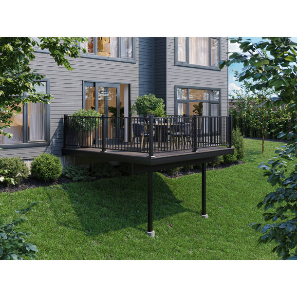 Fortress Building Products Apex 12' x 12' Freestanding PVC Deck and 5 ...