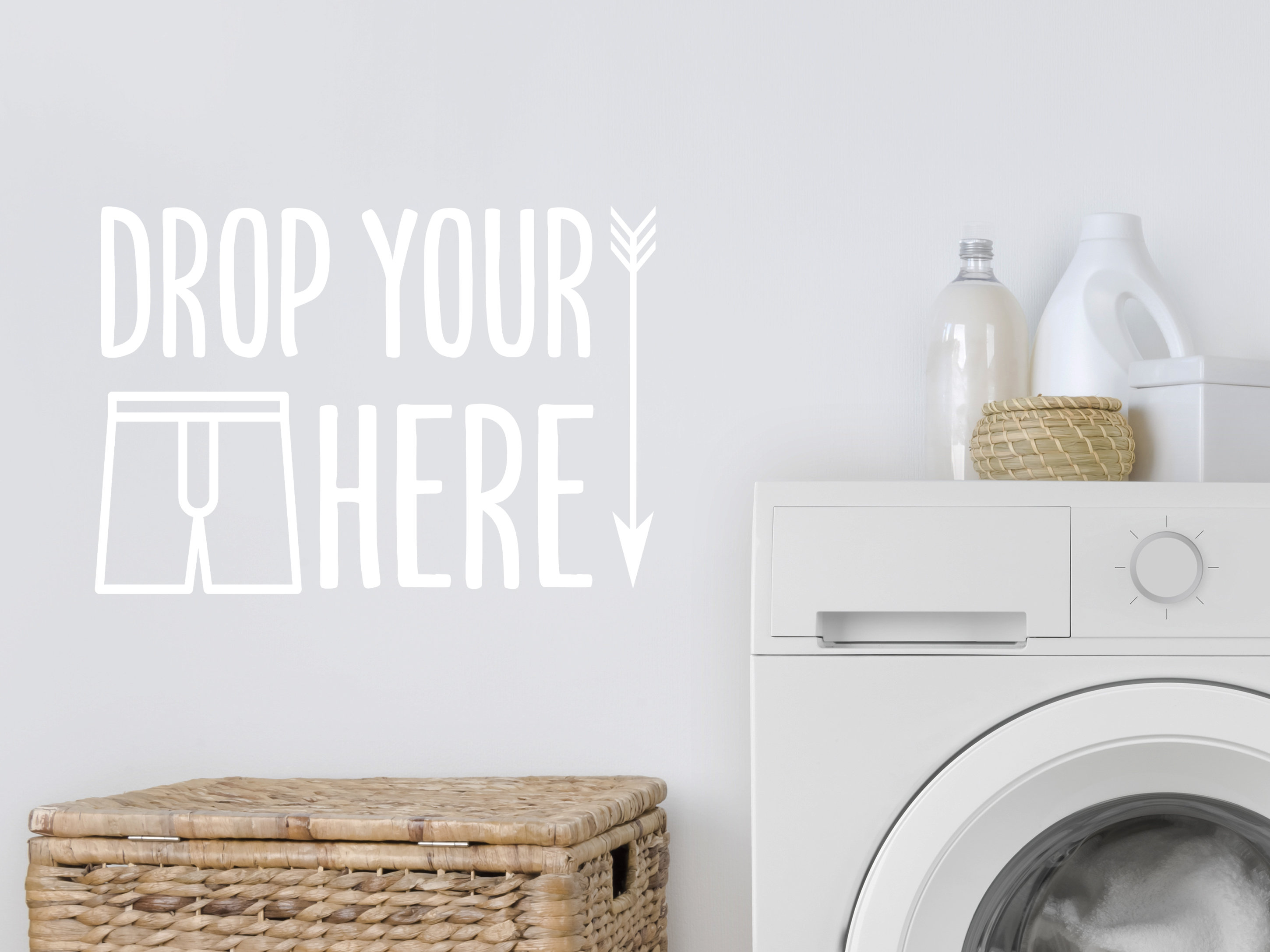 Trinx Laundry Decals Wall Decal | Wayfair