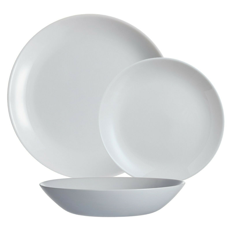 Luminarc Opal 18 Piece Dinnerware Set & Reviews | Wayfair.co.uk