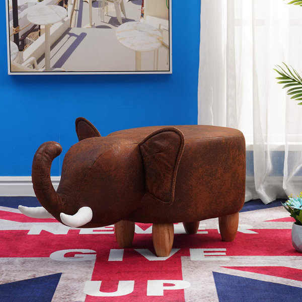 Harriet Bee Ottoman, Footstool Upholstered Elephant Change Shoes Stool ...