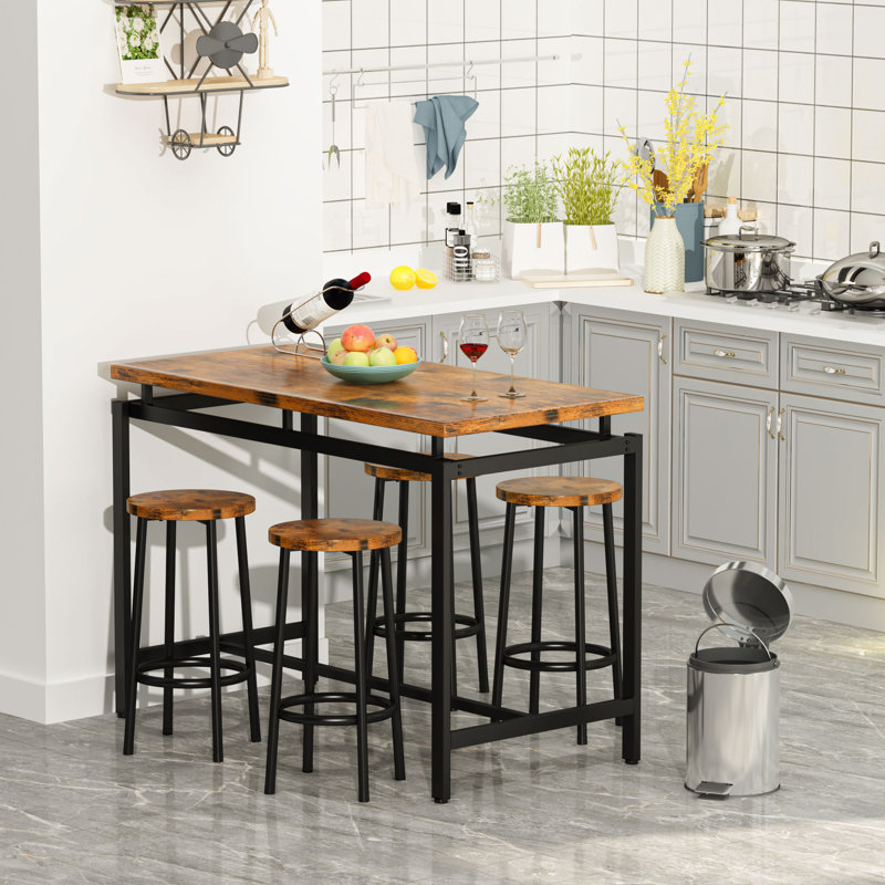 Latitude Run® 4 - Person Counter Height Dining Set & Reviews | Wayfair