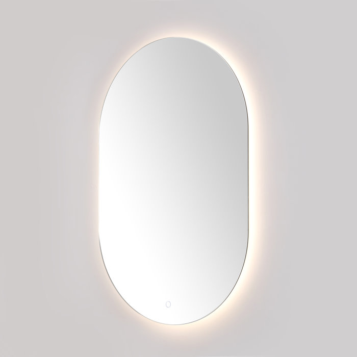 AllModern Keiko Frameless Oval LED Wall Mirror | Wayfair