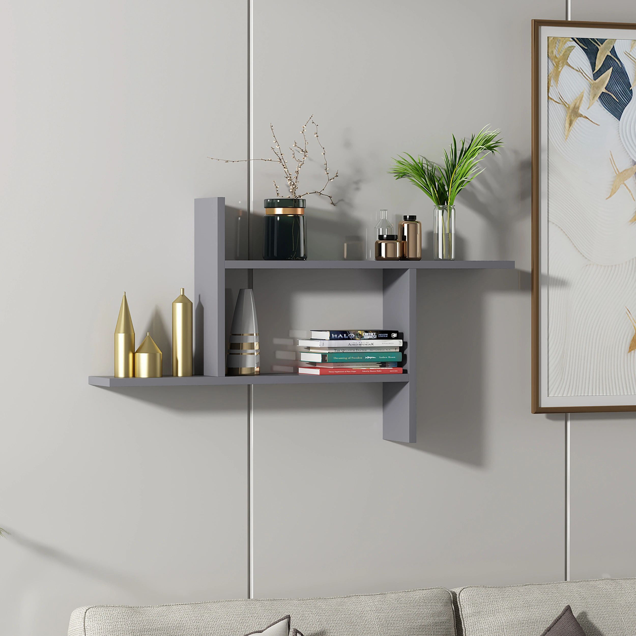 Latitude Run® Conal 2 Piece Tiered Shelf | Wayfair