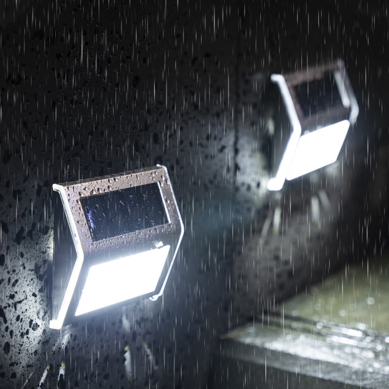 gigalumi Silver Solar Powered Integrated LED Step Light & Reviews | Wayfair