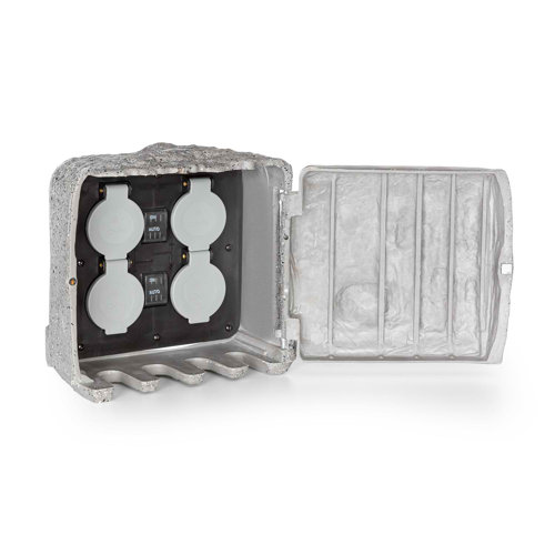 Waldbeck Power Rock Twilight Garden Wall Mounted Socket | Wayfair.co.uk