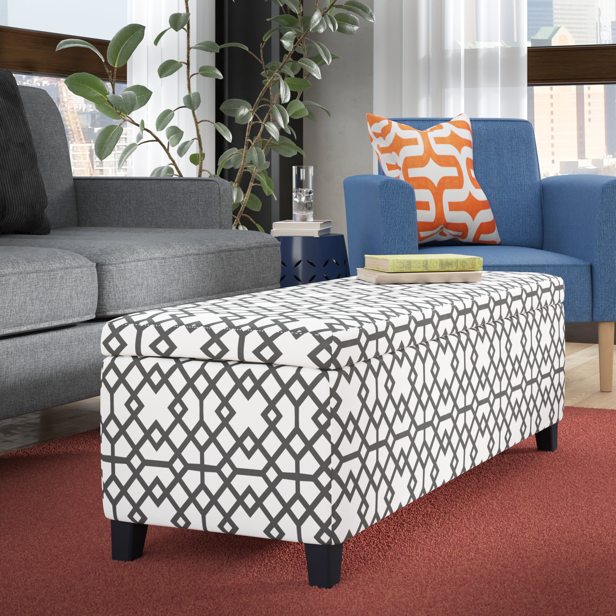 Wrought Studio Schmit Storage Bench & Reviews | Wayfair