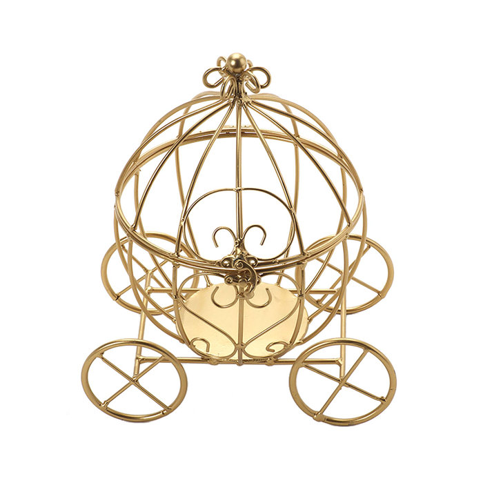 The Party Aisle™ Metal Pumpkin Carriage & Reviews | Wayfair