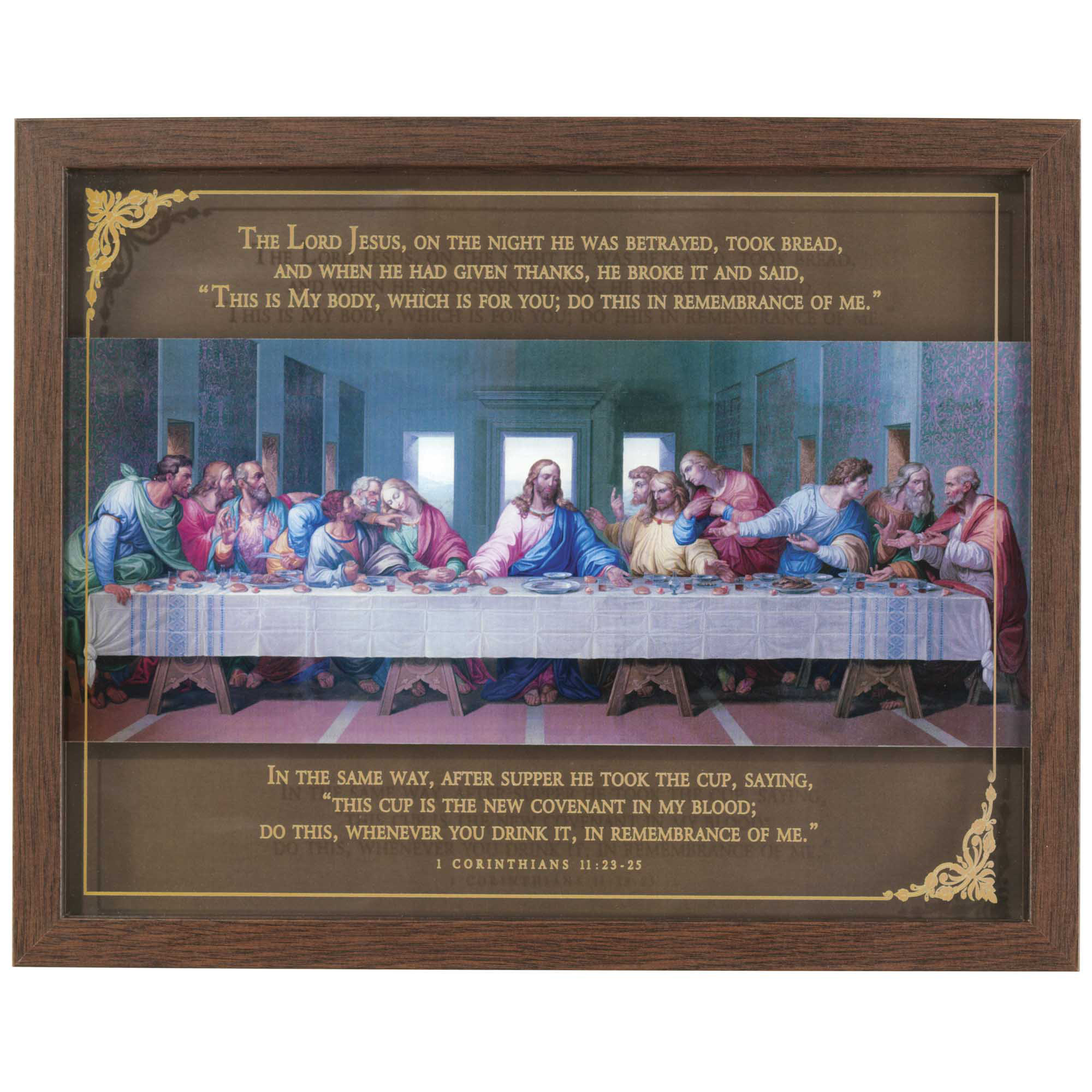 Trinx The Last Supper Framed On Glass Textual Art | Wayfair