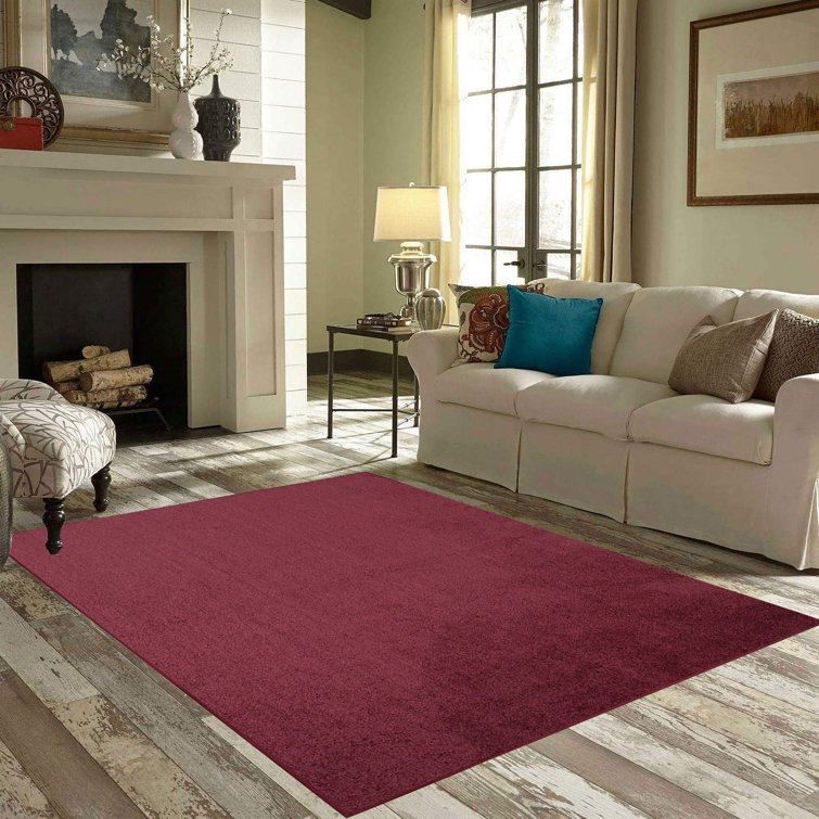 Latitude Run® Performance Cranberry Rug | Wayfair