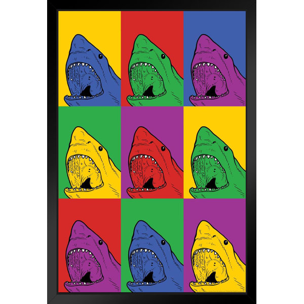 Trinx Shark Pop Art Illustration Shark Posters For Walls Shark Pictures ...