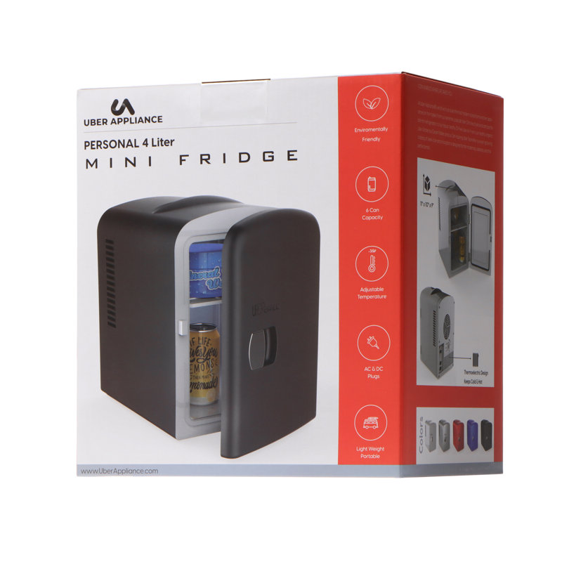 Uber Appliance 0.14 Cubic Feet cu. ft. Countertop Mini Fridge & Reviews ...