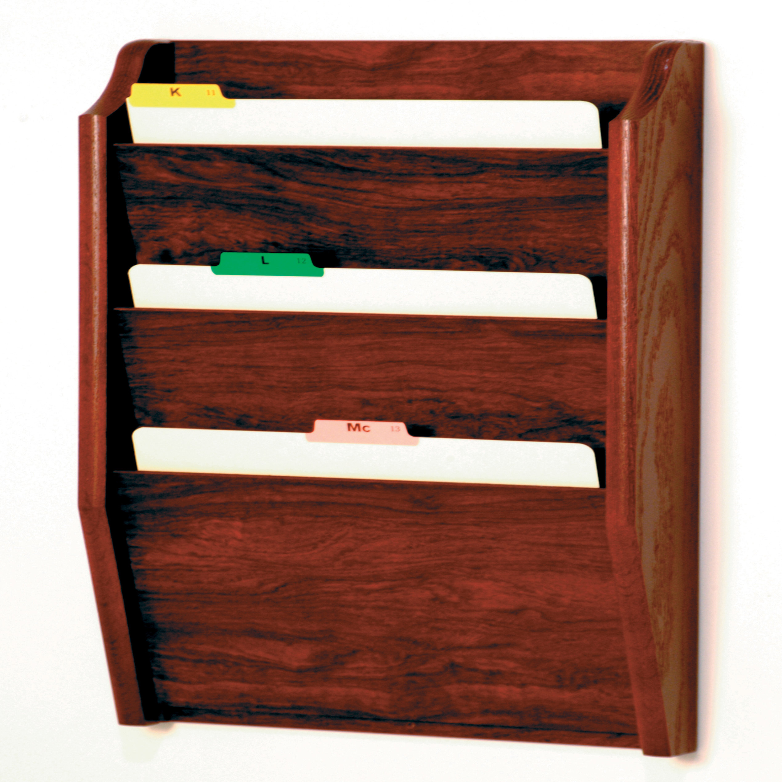 Wooden Mallet Three Pocket Wall Mount File Holder & Reviews | Wayfair