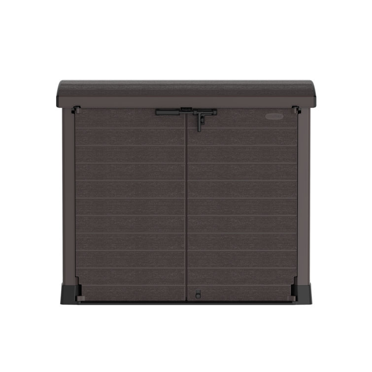 Duramax Arc Lid Rattan Horizontal Garbage Shed & Reviews | Wayfair